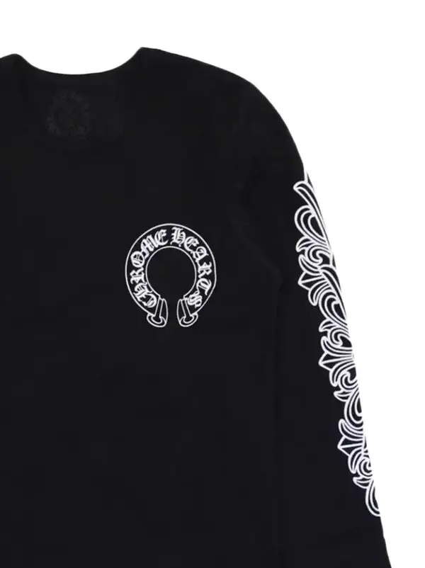 Chrome Hearts Horseshoe-print Waffle-knit T-shirt