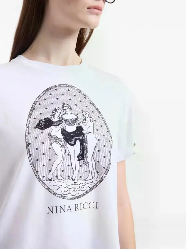 Nina Ricci Three Graces Graphic-print T-shirt