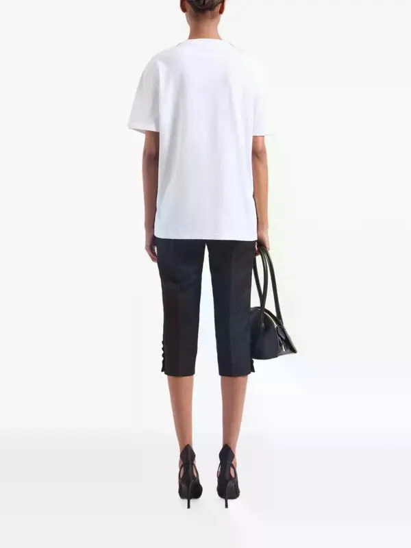 Nina Ricci Leopard-print Bow-detail T-shirt