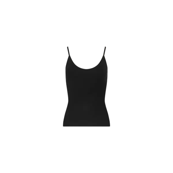 L'Agence Lunara Ribbed Camisole - Black