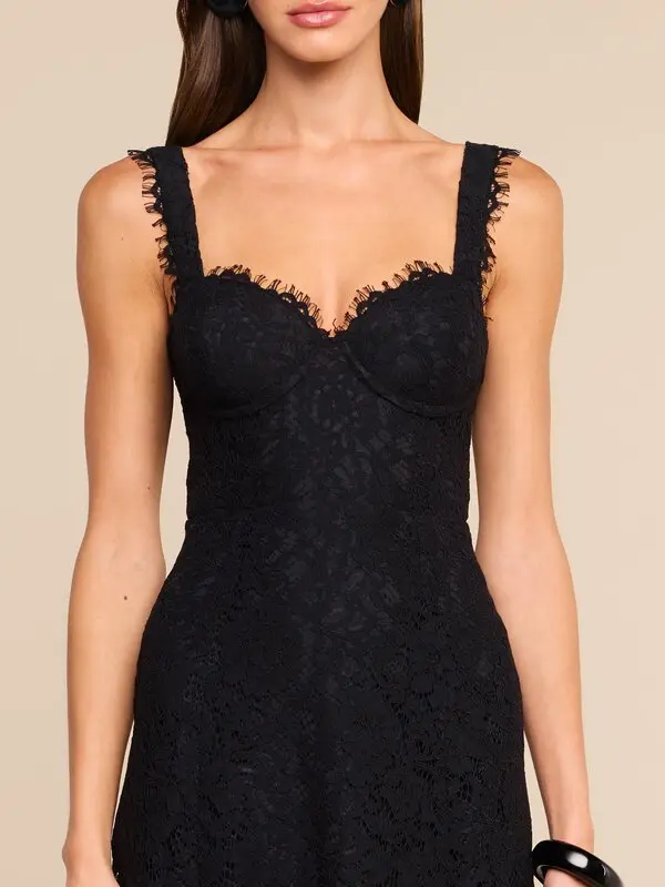 L'Agence Sutton Lace Maxi Dress