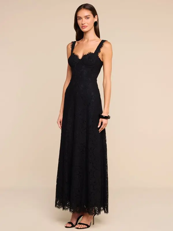 L'Agence Sutton Lace Maxi Dress