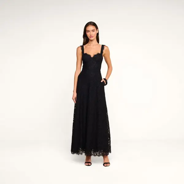 L'Agence Sutton Lace Maxi Dress