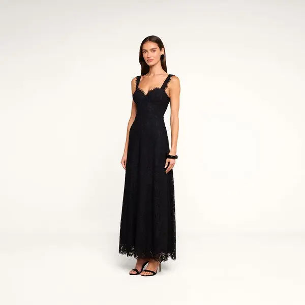 L'Agence Sutton Lace Maxi Dress