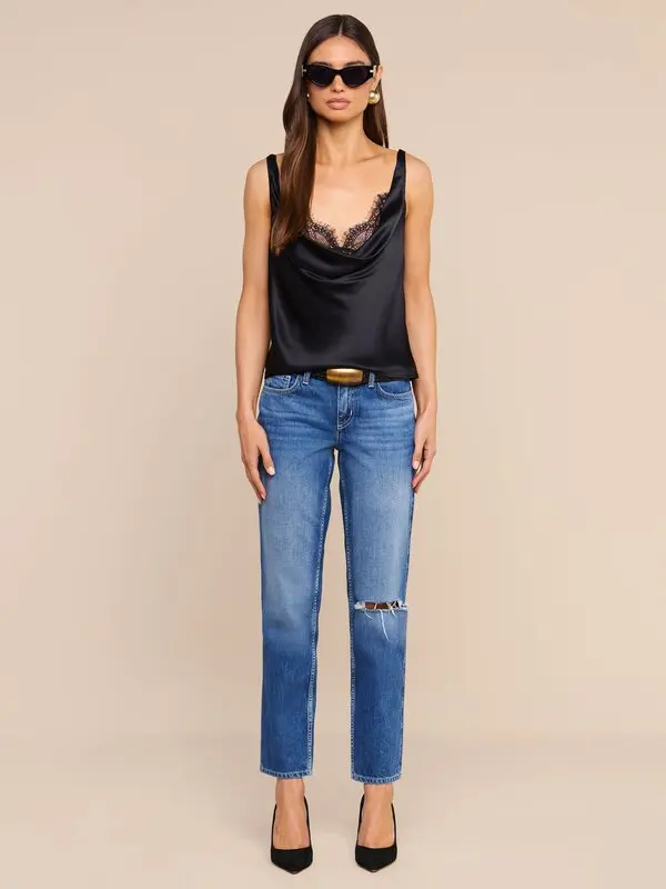 L'Agence Evadne Silk Lace Camisole