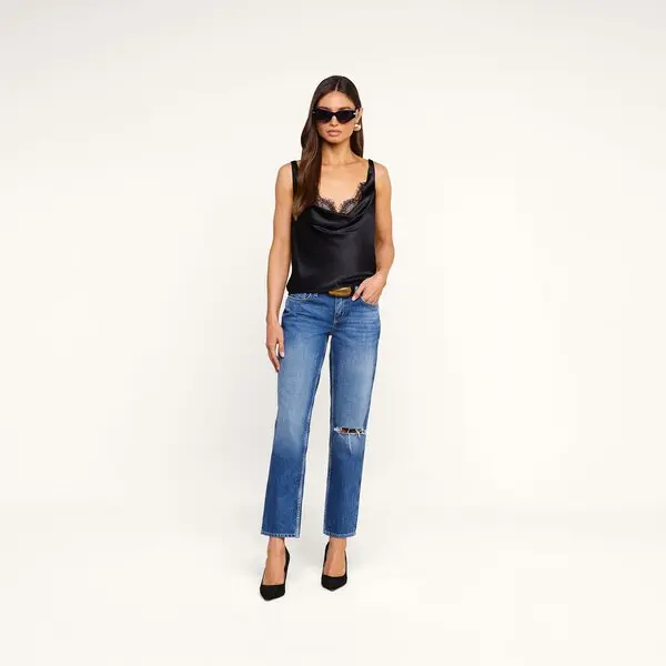 L'Agence Evadne Silk Lace Camisole