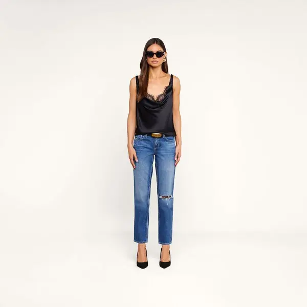 L'Agence Evadne Silk Lace Camisole