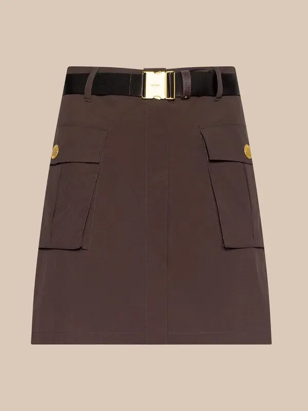 L'Agence Norene Nylon Mini Skirt