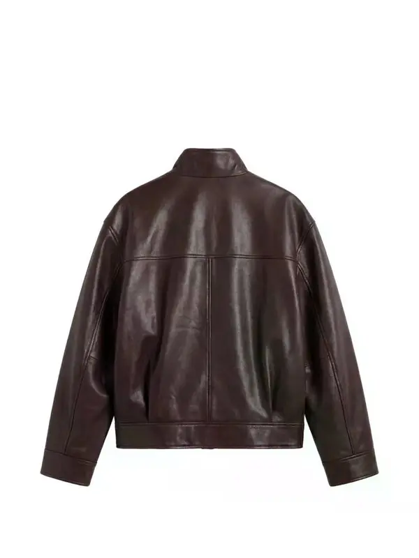 REFORMATION Veda Harrison Leather Bomber Jacket
