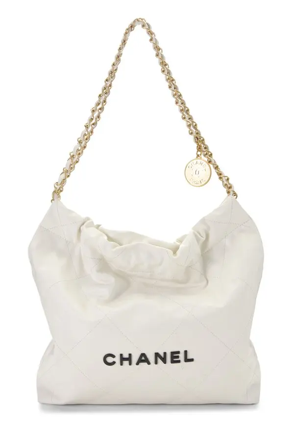 Chanel Shiny Calfskin 22 Hobo Small