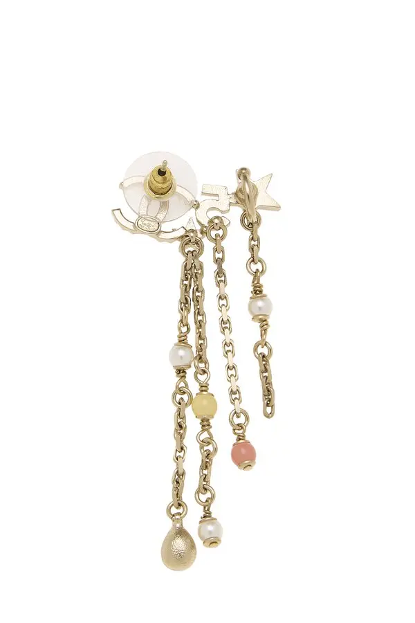 Chanel No. 5 Star Dangle Climber Earrings