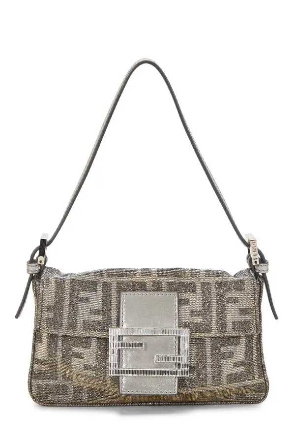 Fendi Metallic Lurex Baguette