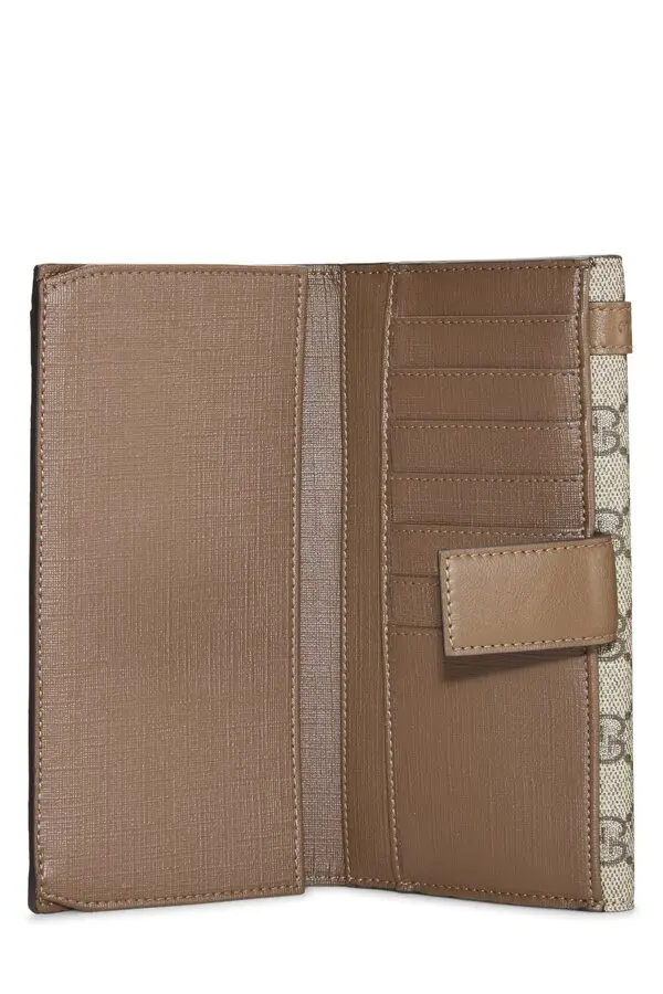 Gucci Original Gg Supreme Canvas Nice Contential Wallet
