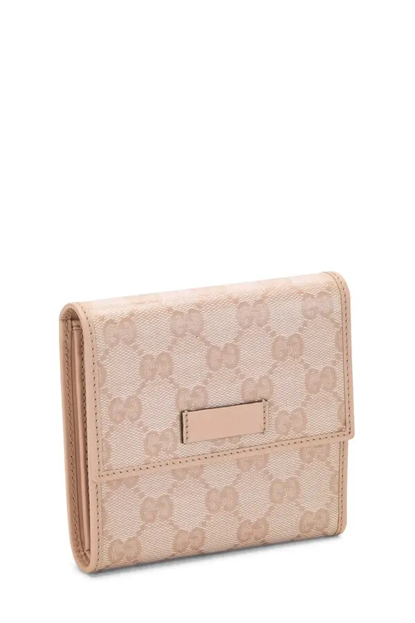 Gucci Gg Crystal Canvas Compact Wallet