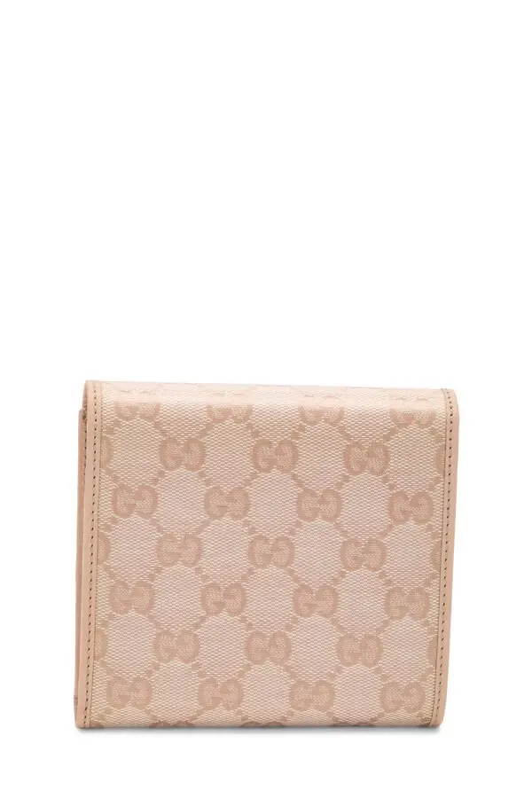 Gucci Gg Crystal Canvas Compact Wallet