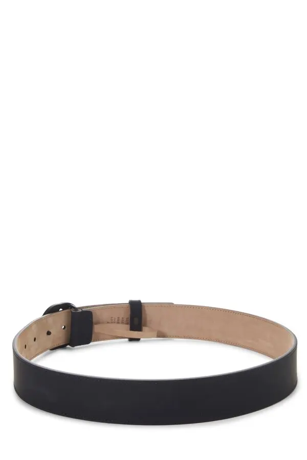 Gucci Nubuck Leather Interlocking Gg Belt 80