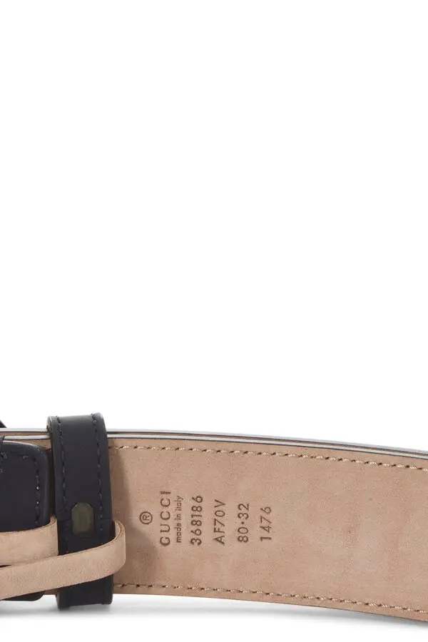 Gucci Nubuck Leather Interlocking Gg Belt 80