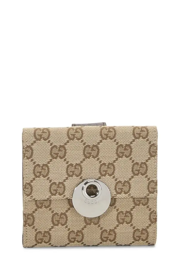 Gucci Original Gg Canvas Eclipse Compact Wallet
