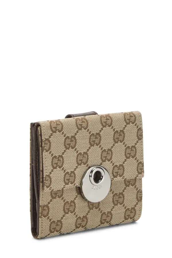 Gucci Original Gg Canvas Eclipse Compact Wallet
