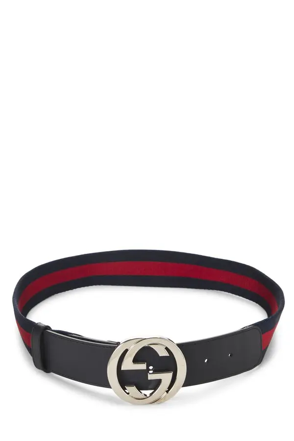 Gucci Gg Canvas Interlocking Belt 75