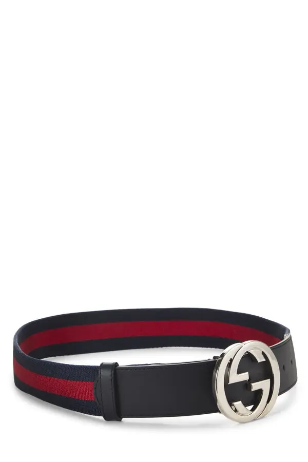 Gucci Gg Canvas Interlocking Belt 75