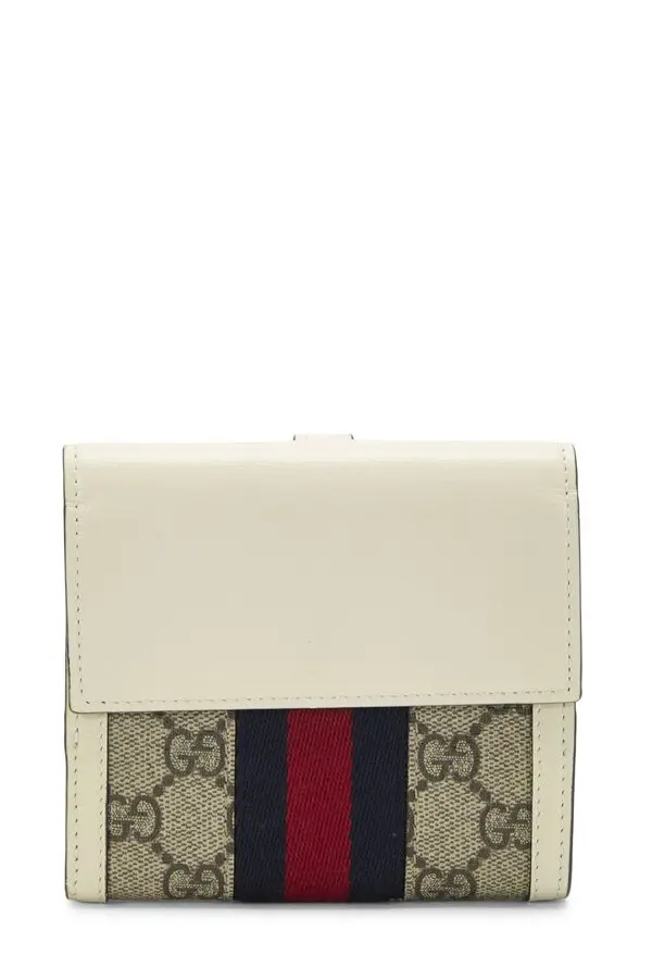 Gucci Gg Supreme Jackie 1961 Flap Wallet