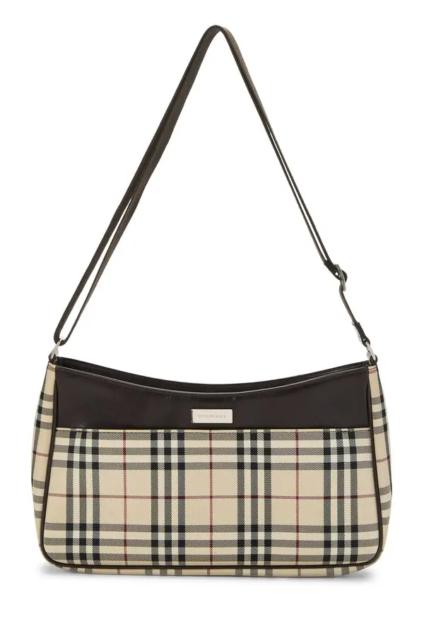 Burberry House Check Crossbody Bag - Beige