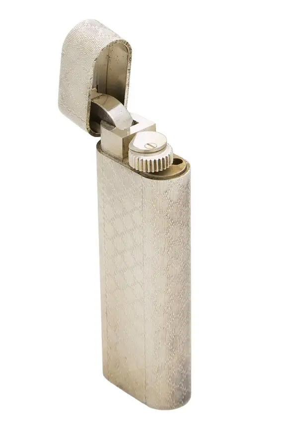 Cartier Metal Guilloché Lighter - Silver