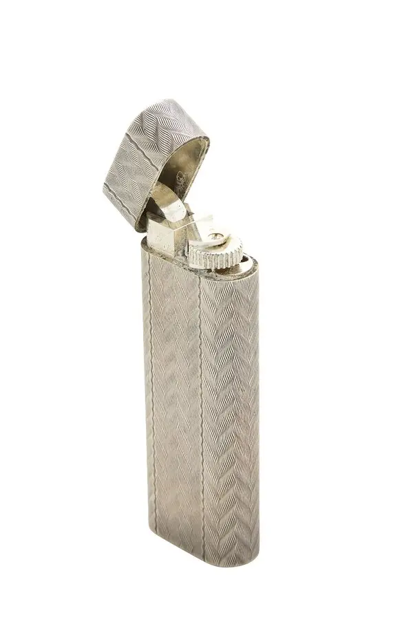 Cartier Metal Guilloché Lighter - Silver