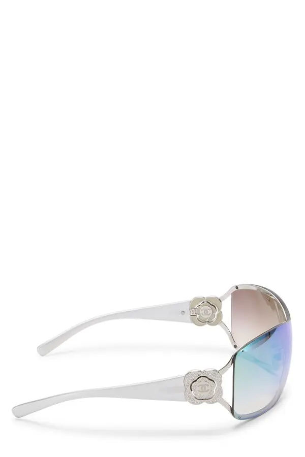 Chanel Acetate Camellia Shield Sunglasses 4164-b