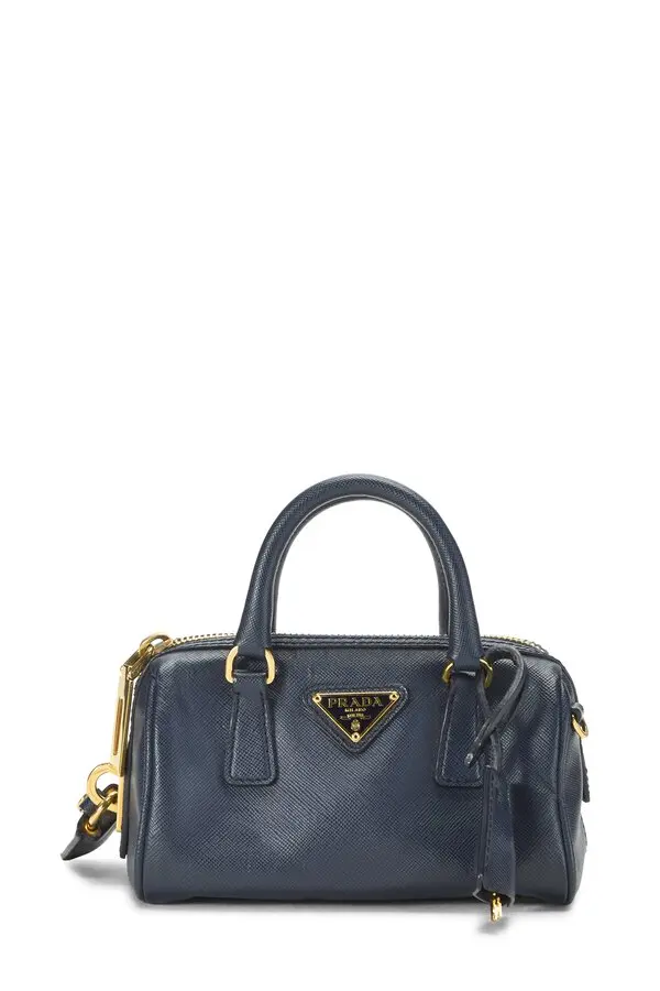 Prada Saffiano Leather Boston Bag
