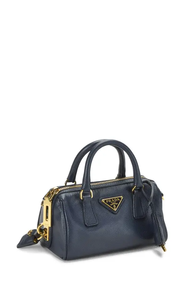 Prada Saffiano Leather Boston Bag