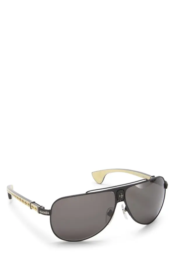 Chrome Hearts Metal Double D Aviator Sunglasses