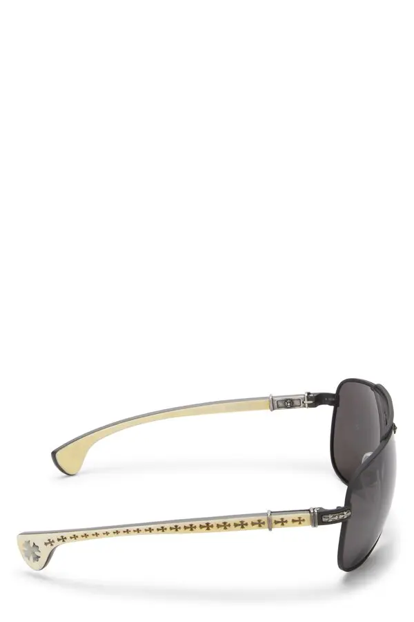 Chrome Hearts Metal Double D Aviator Sunglasses