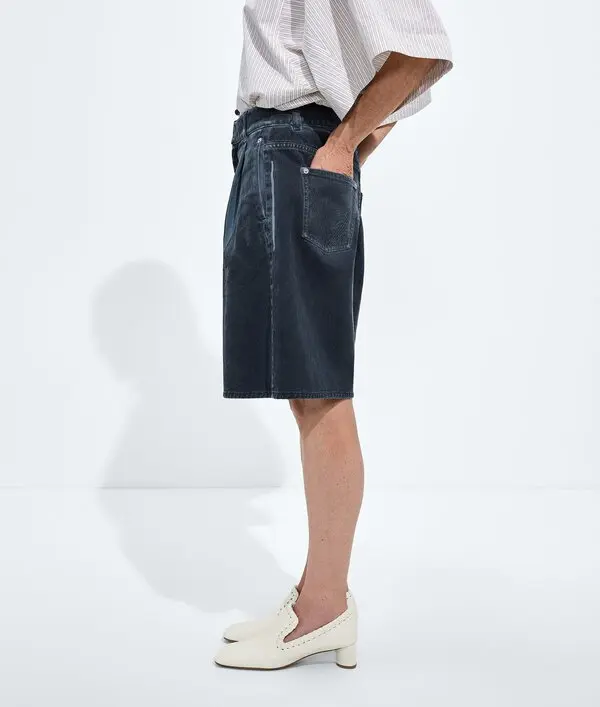 Bottega Veneta Overdyed Denim Shorts