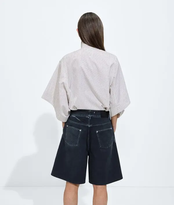 Bottega Veneta Overdyed Denim Shorts