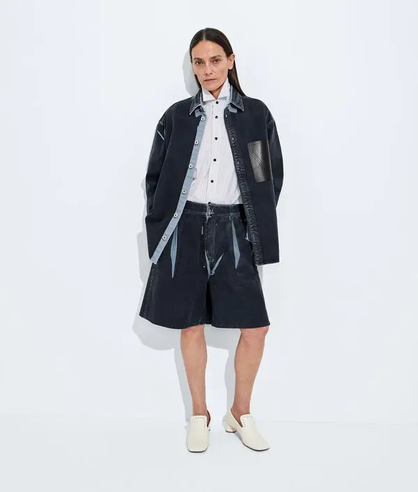 Bottega Veneta Overdyed Denim Shorts