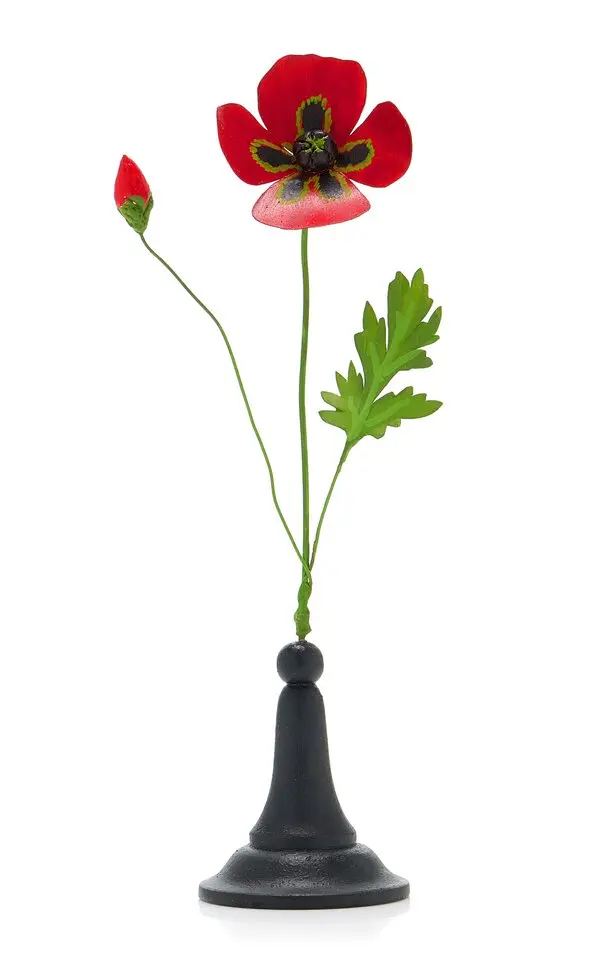 ERBAVOGLIO MILANO Poppy Handcrafted Metal Sculpture