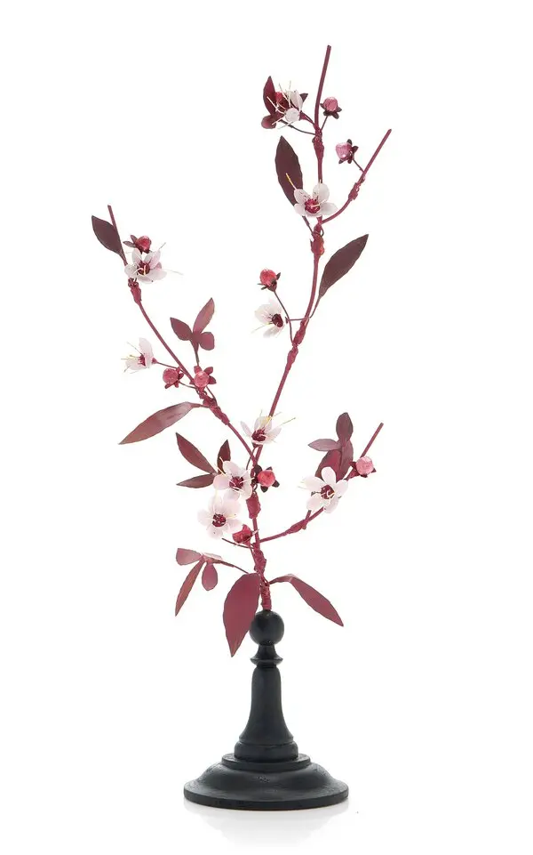 ERBAVOGLIO MILANO Cherry Branch Handcrafted Metal Sculpture