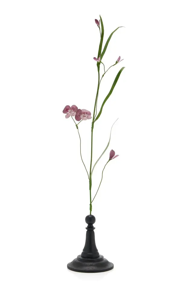 ERBAVOGLIO MILANO Pea Branch Handcrafted Metal Sculpture