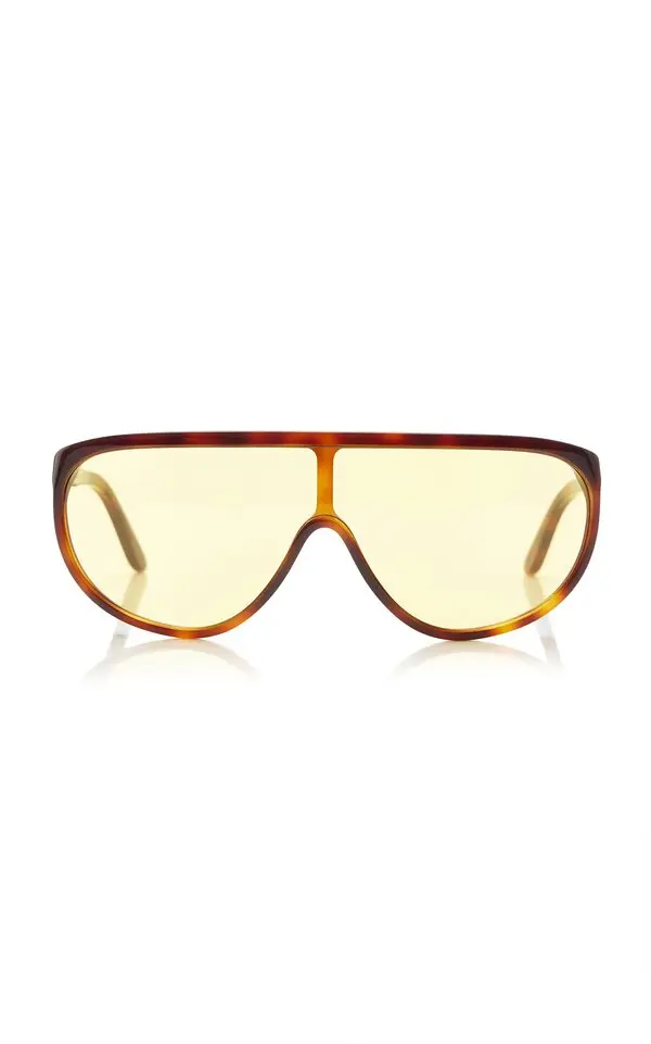 TOTEME Shield Aviator Sunglasses - Brown