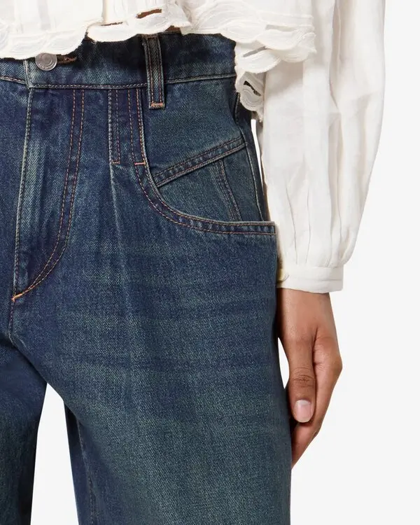 Isabel Marant Étoile Lisha Barrel Leg Jeans - Blue