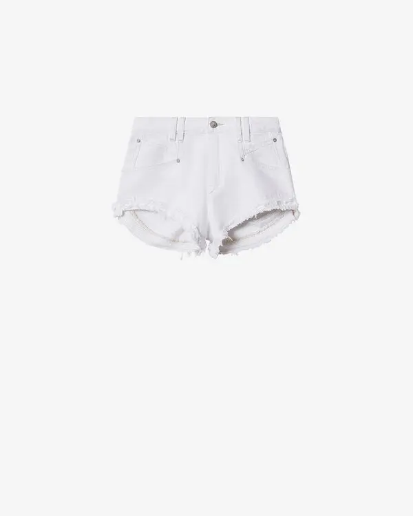 Isabel Marant Étoile Eneidala Denim Shorts - White