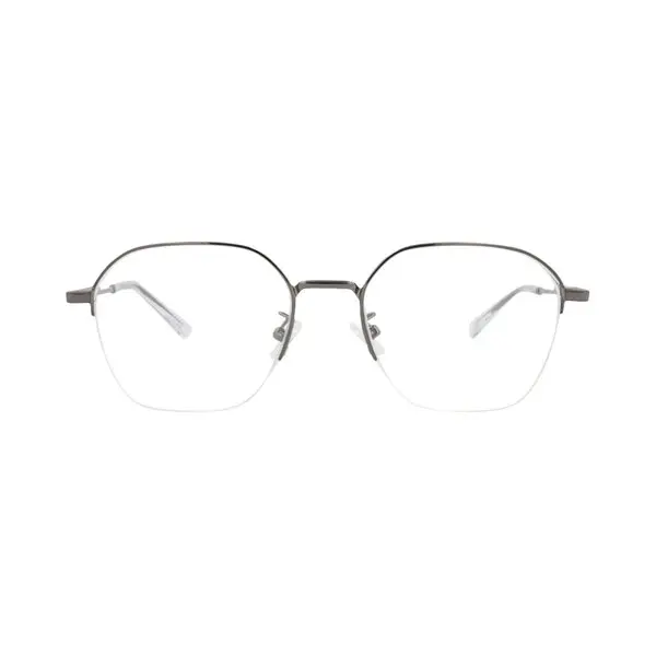 Bottega Veneta Round-frame Metal Optical Frames 'ruthenium Transparent