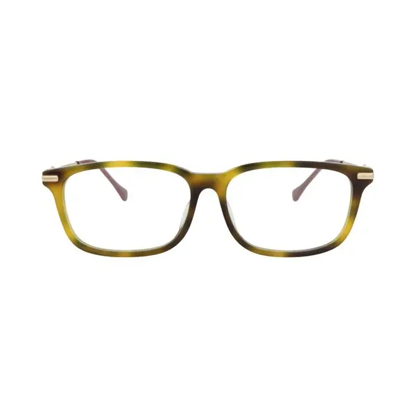 Gucci Square Optical Glasses 'havana/gold/transparent