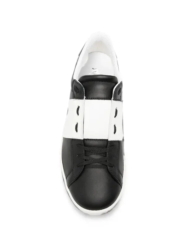 Valentino Garavani Open Royco Sneakers In Nappa Leather - Black
