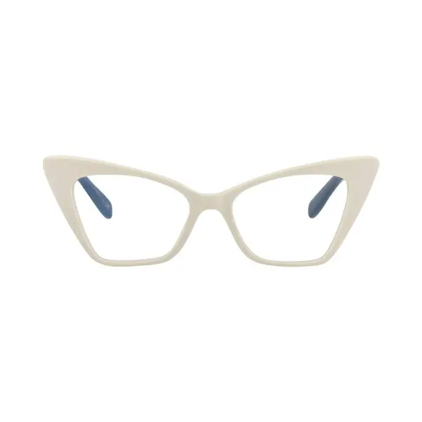 Saint Laurent Cat Eye-frame Acetate Optical Frames 'ivory/black