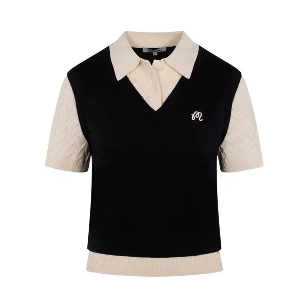 MALBON Veronica Layered Polo Shirt