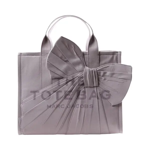 Marc Jacobs The Oversized Bow Canvas Medium Tote Bag 'light Iris - Purple