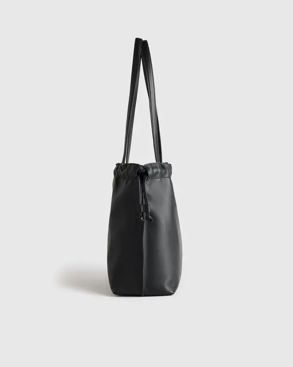 Quince Marcella Drawstring Tote - Black